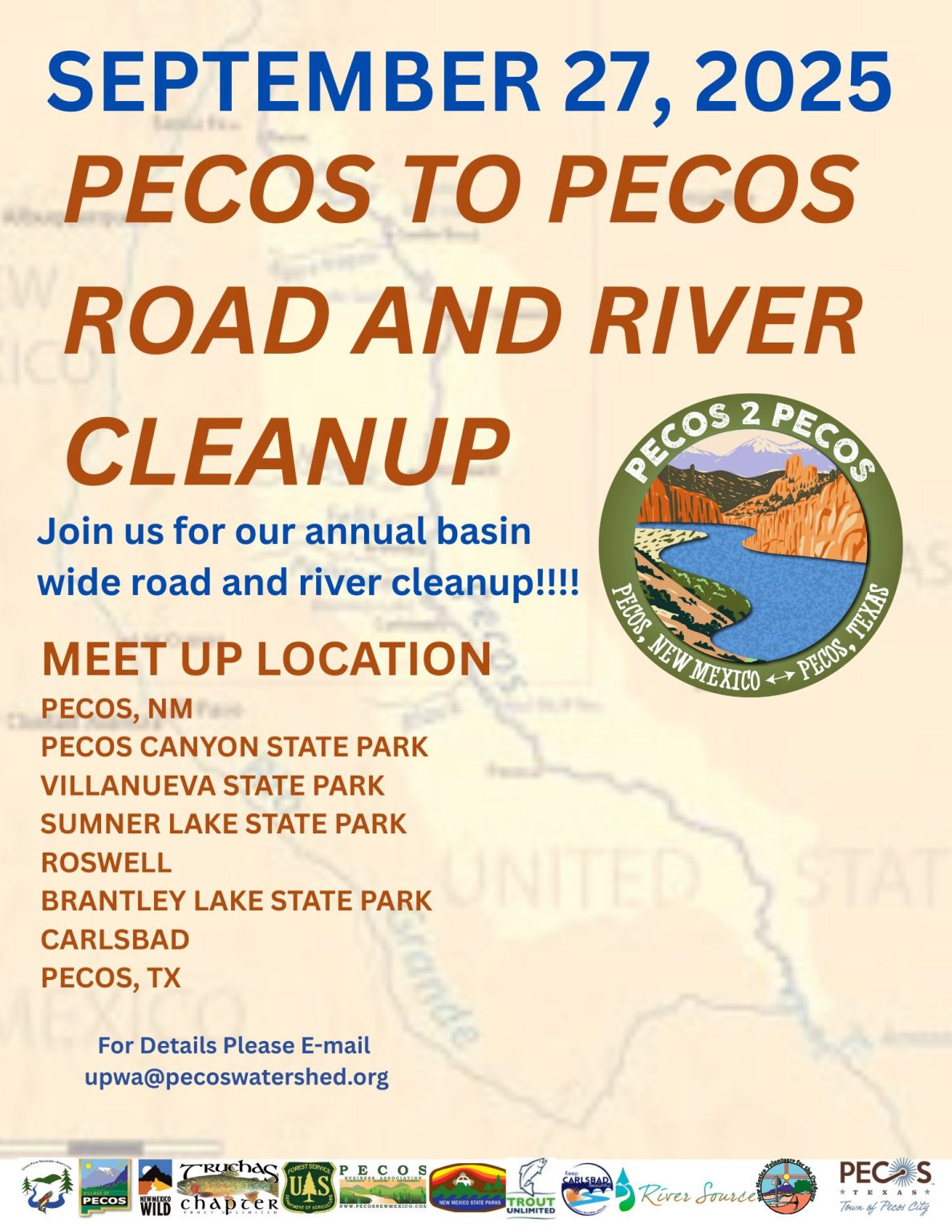 Pecos to Pecos Road and River Cleanup - Truchas Chapter Trout Unlimited